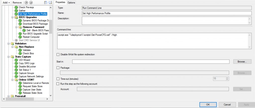OSD Task Seqeunce High Performance – Native PowerCFG – VBS – MDT -SCCM ... OSD Task Seqeunce High Performance – Native PowerCFG – VBS – MDT -SCCM ...